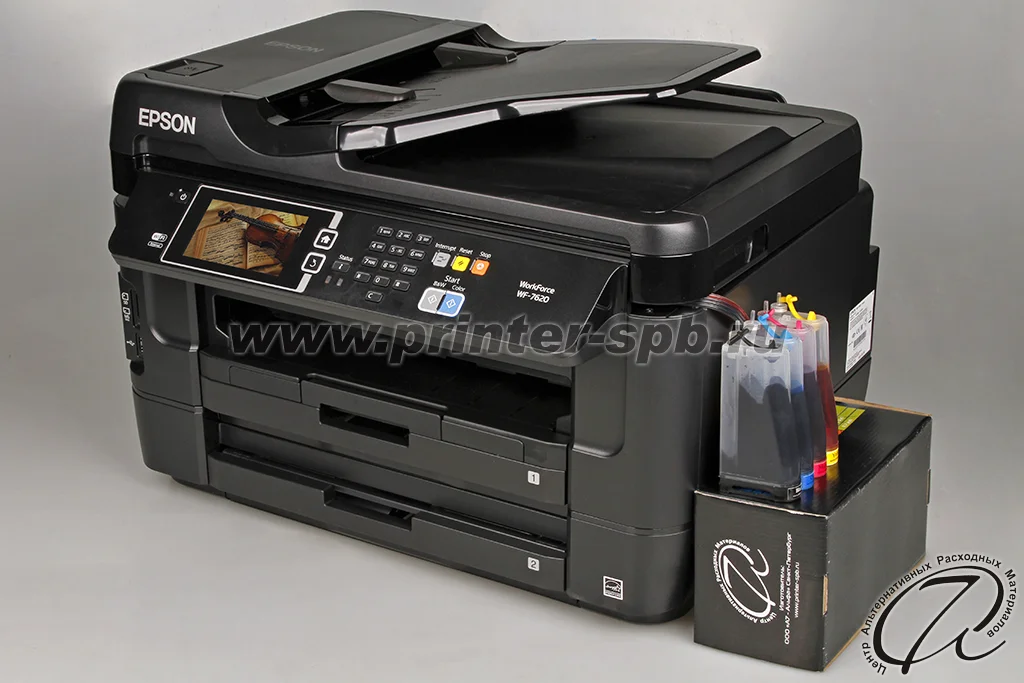 Epson WorkForce WF-7620DTWF с СНПЧ | МФУ Epson WF-7620DTWF